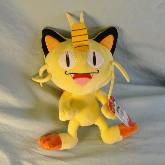 Pokemon | Toys | Plush Pokemon Meowth Wct Nwt Stuffed Animal W41 | Poshmark